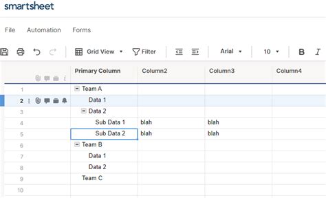 Filter By Hierarchy Smartsheet Community