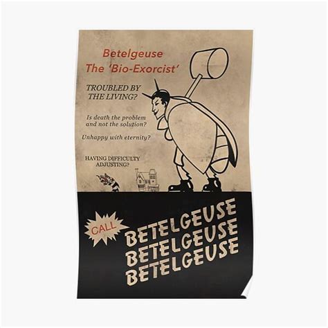 Beetlejuice Flyer Premium Matte Vertical Poster