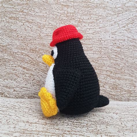 TUX Linux Penguin Red Fedora Edition Etsy