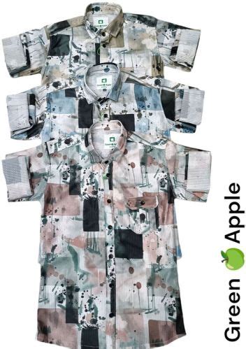 Green Apple Polyester Shirts Design Print At Rs 120 In Bhavnagar