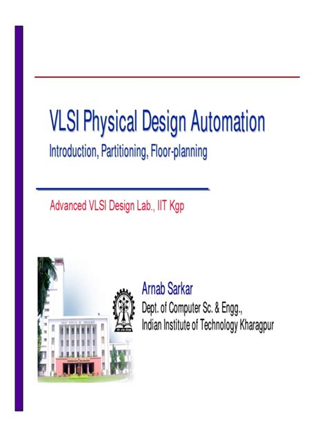 An Introduction To Vlsi Physical Design Automation Focusing On Partitioning And Floorplanning