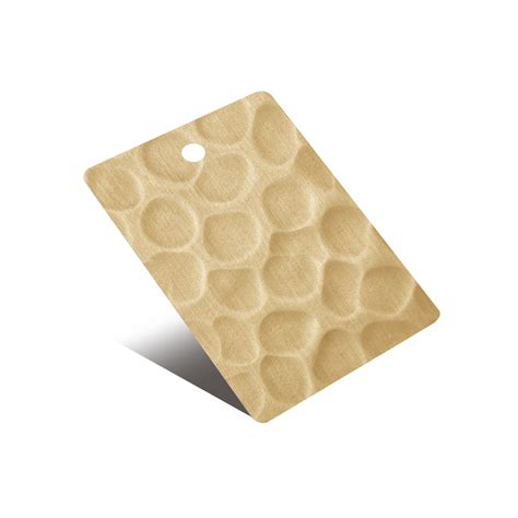 Fobest Brass Color Sample With Beehive Hammered Texture