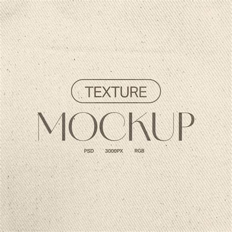 Premium Psd Canvas Texture Mockup