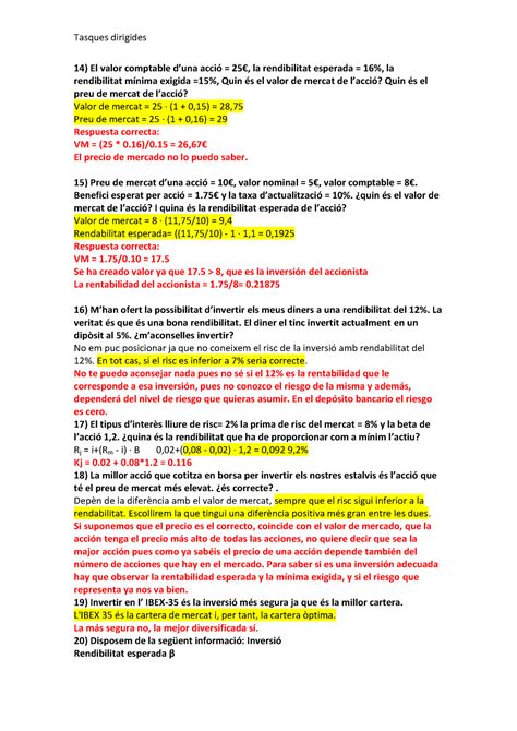 SoluciÓ Exercicis T3 Warning Tt Undefined Function 32 Tasques Dirigides El Valor Comptable