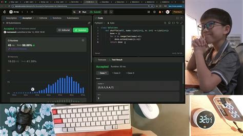 Leetcode Python Hhkb Keyboard 40 Min Real Time No Talking Ep 37 Youtube