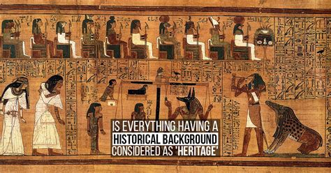 Is Everything Thing Having A Historical Background Considered As