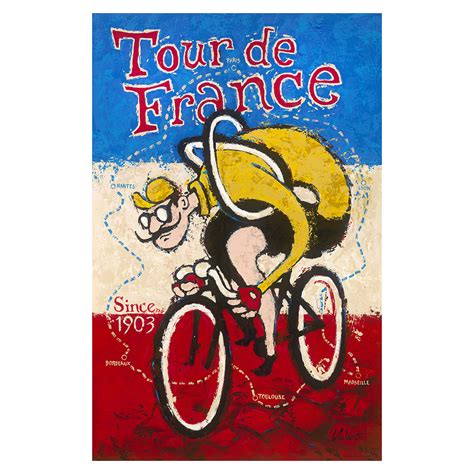 Tour De France 1903 Cycling Art Print Michael Valenti