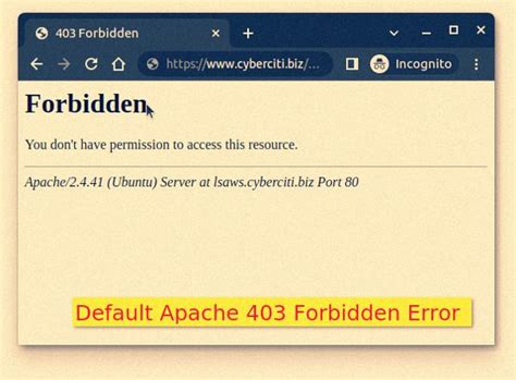 Apache 403 Forbidden Error And Solution Nixcraft Linux Joe Klemmer