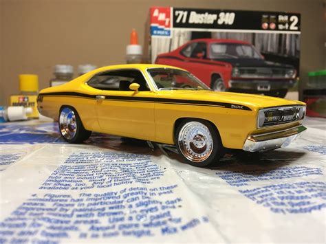 1971 Plymouth Duster 340 Plastic Model Car Kit 125 Scale