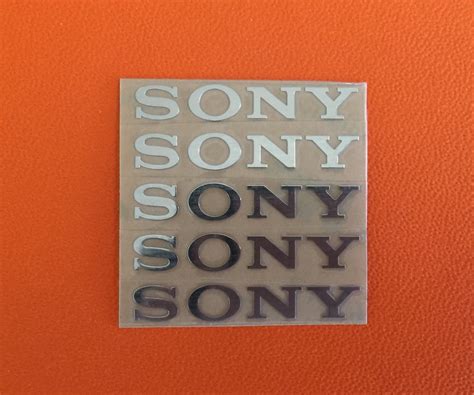 5 Pcs Sticker For Sony Silver Logo Tv Playstation Game Laptop Desktop