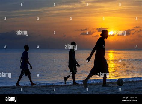 Local People In The Beach Corn Island Caribbean Sea Nicaragua