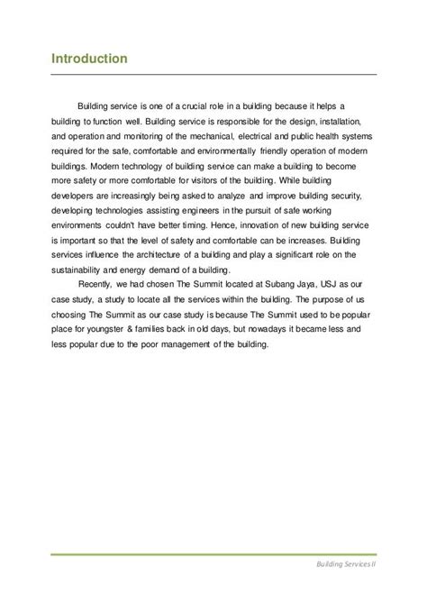 Formal Report Introduction Example Design Talk