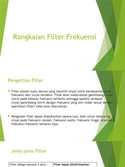 Rangkaian Filter Analog Pdf
