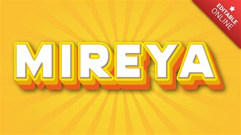 Mireya Summer Text Effect Generator