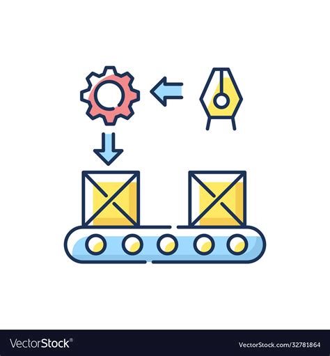 Continuous Flow Rgb Color Icon Royalty Free Vector Image