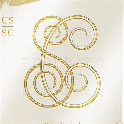 Cs Monogram Etsy