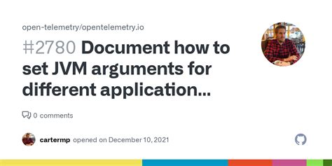 Document How To Set Jvm Arguments For Different Application Servers