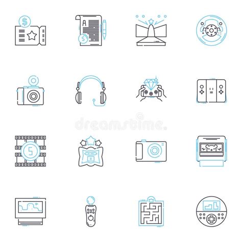 Web Development Agency Linear Icons Set Web Design Coding