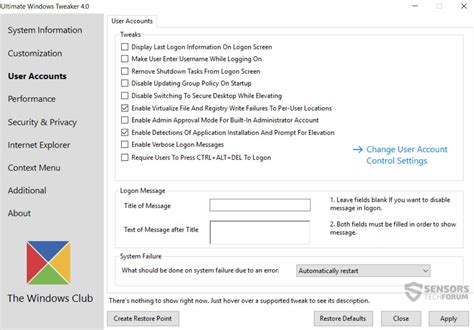 Ultimate Windows Tweaker 4 0 2 0 Software Review How To Technology And Pc Security Forum