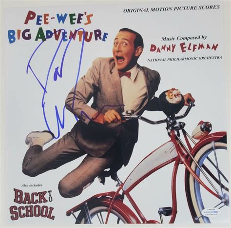 Danny Elfman Pee Wees Big Adventure Autograph Signed 12x12 Photo