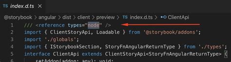 Storybook Angular Storybook Addons Require Node Types Issue Storybookjs Storybook