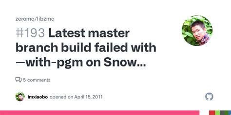 Latest Master Branch Build Failed With With Pgm On Snow Leopard