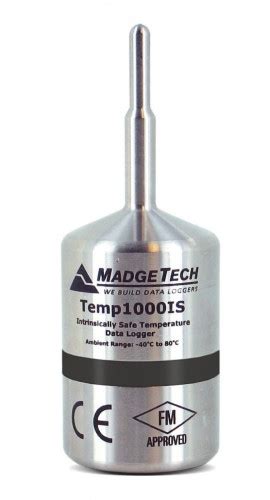 MadgeTech Temp1000IS I S Temperature Data Logger With Flush Bottom