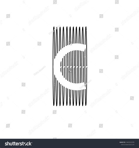 C Abjad Vector Logo Design Symbol Stok Vektör Telifsiz 1843525378