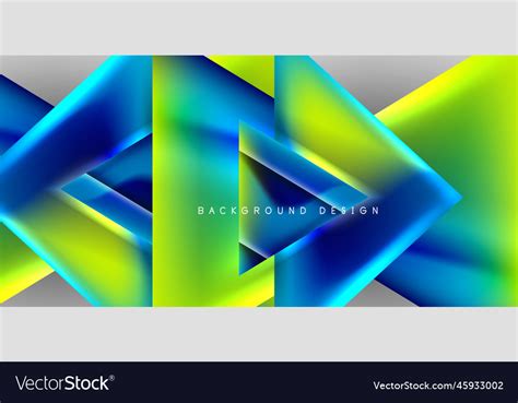 Abstract Background With Overlapping Triangles Vector Image