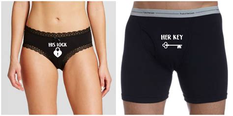 Couples Underwear Set His Lock Her Key His And Hers Etsy