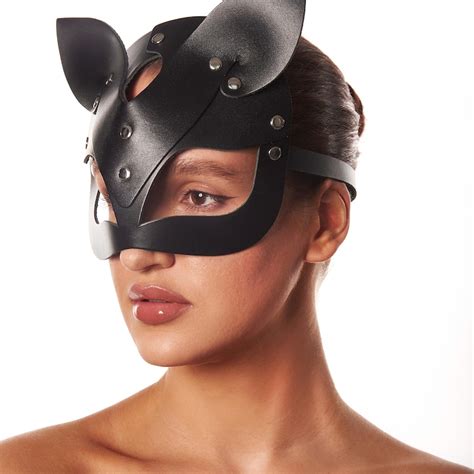 Leather Cat Mask Etsy