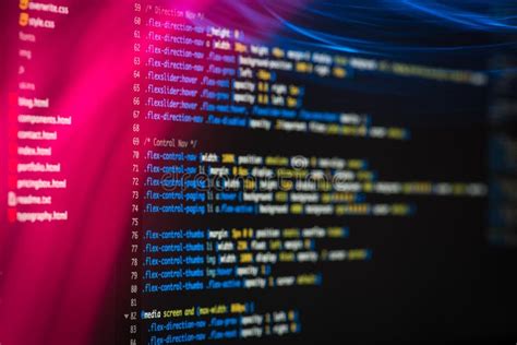 Html And Css Code Stock Image Image Of Layout Line 76836103