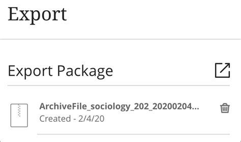 Blackboard How To Export A Course Into A File