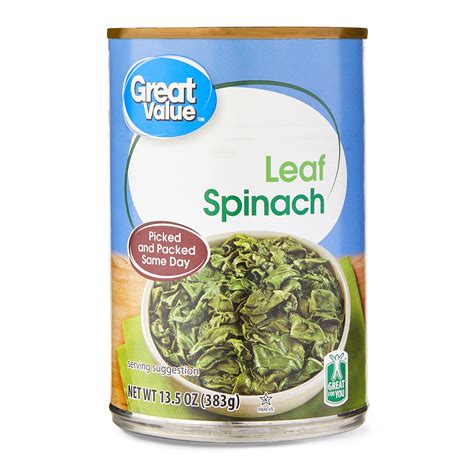 Great Value Whole Leaf Spinach