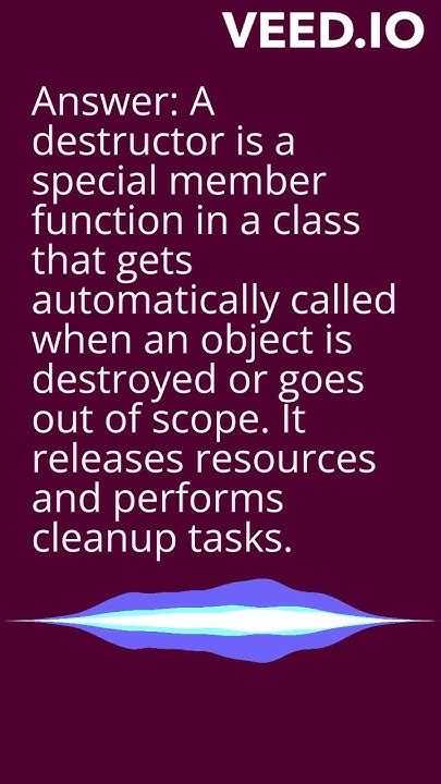 what is destructor cplusplus viralshort shorts shortsvideo ytshorts destructor training