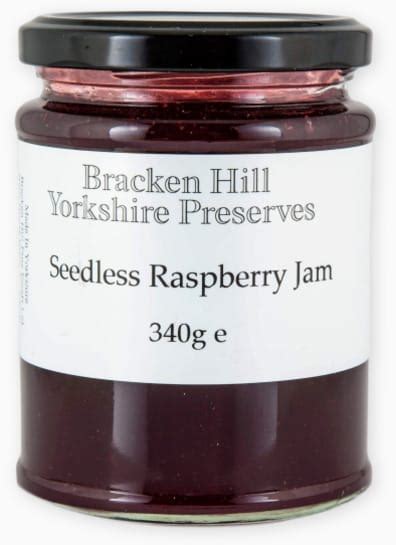 Seedless Raspberry Jam G Bracken Hill Fine Foods