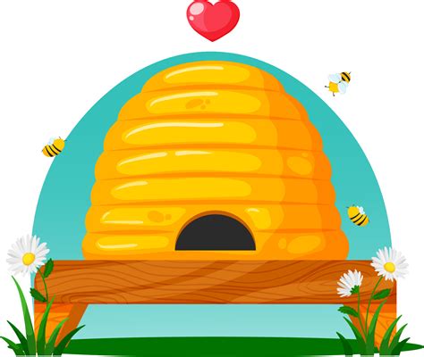 Bee Hive Cartoon