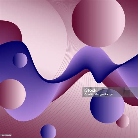 미래의 적갈색 보라색 진한 파란색 유체 배경 흐르는 파도와 비행 구체 밝은 색의 추상 패턴입니다 액체 디자인 동적 파형 3d 원형 모양 브로셔 책 표지 전단지 포스터