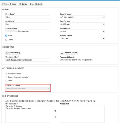 Create A Liongard API Account In Autotask