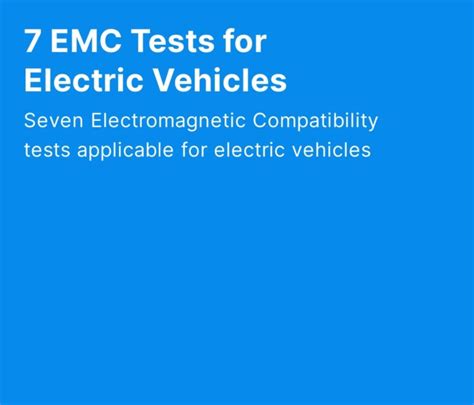 Electromagneticcompatibility Emc Emctesting Electronics Ev Electriccar Electricalvehicles