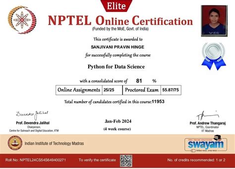 sanjivani hinge on linkedin python datascience nptl