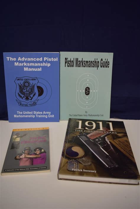 Pistol Marksmanship Book Lot