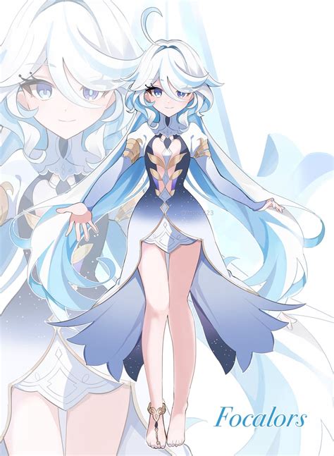 Focalors Genshin Impact Drawn By Chaena Exmd Danbooru
