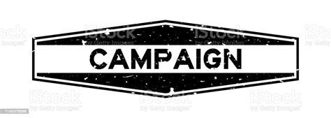 그런 지 검은 색 캠페인 단어 육각 고무 인감 스탬프 흰색 바탕에 개념에 대한 스톡 벡터 아트 및 기타 이미지 개념 개발
