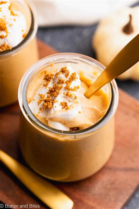 Creamy Pumpkin Pudding Dessert Butter And Bliss