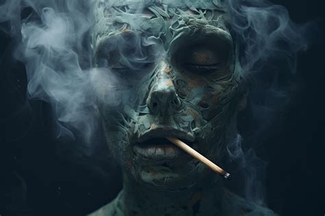 People Smoking Art