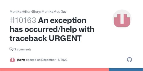 An Exception Has Occurredhelp With Traceback Urgent · Issue 10163