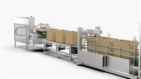 3D Automatic Carton Unpacking Packing And Palletizing Machine Model