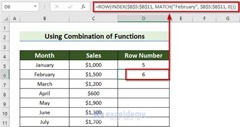How To Get Row Number Of Current Cell In Excel 4 Quick Ways