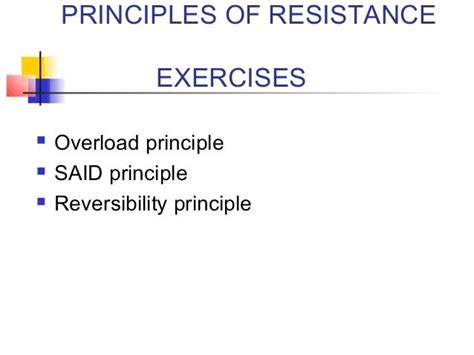 Resisted Exercises